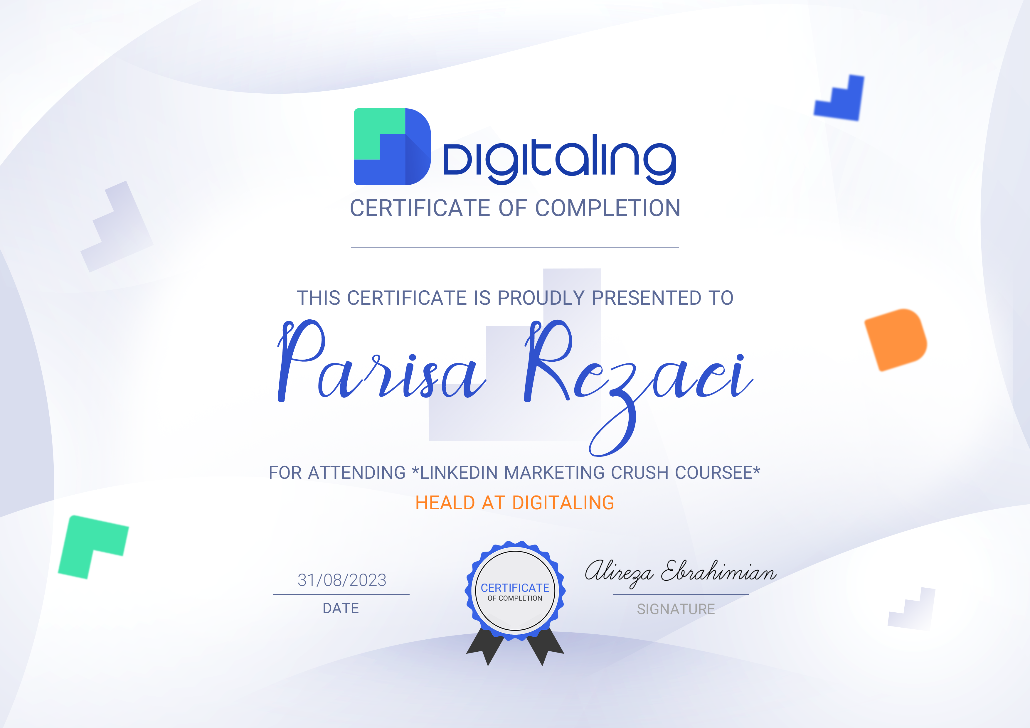 ‏Parisa Rezaei‏ - | ‏Seo | Digital marketing expert‏ LinkedIn